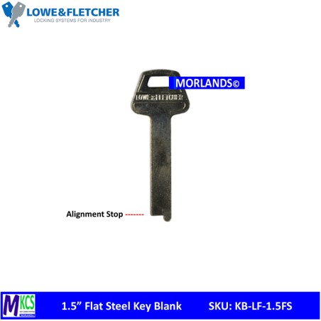 L&F Lowe and Fletcher Flat Steel Key Blank, ZG series