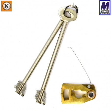 Kromer Lever Pack, 150mm Key with Half-Moon Cut-Out