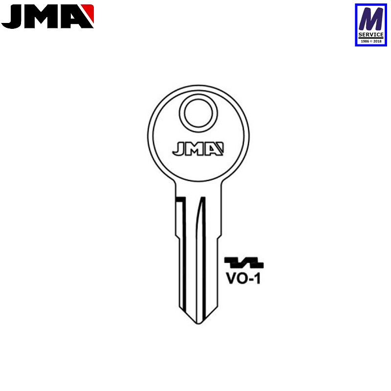JMA VO1 Key Blank for Vehicals